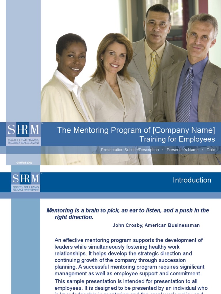 08 PPT Mentoring Programs - Final | PDF | Mentorship | Systems Psychology