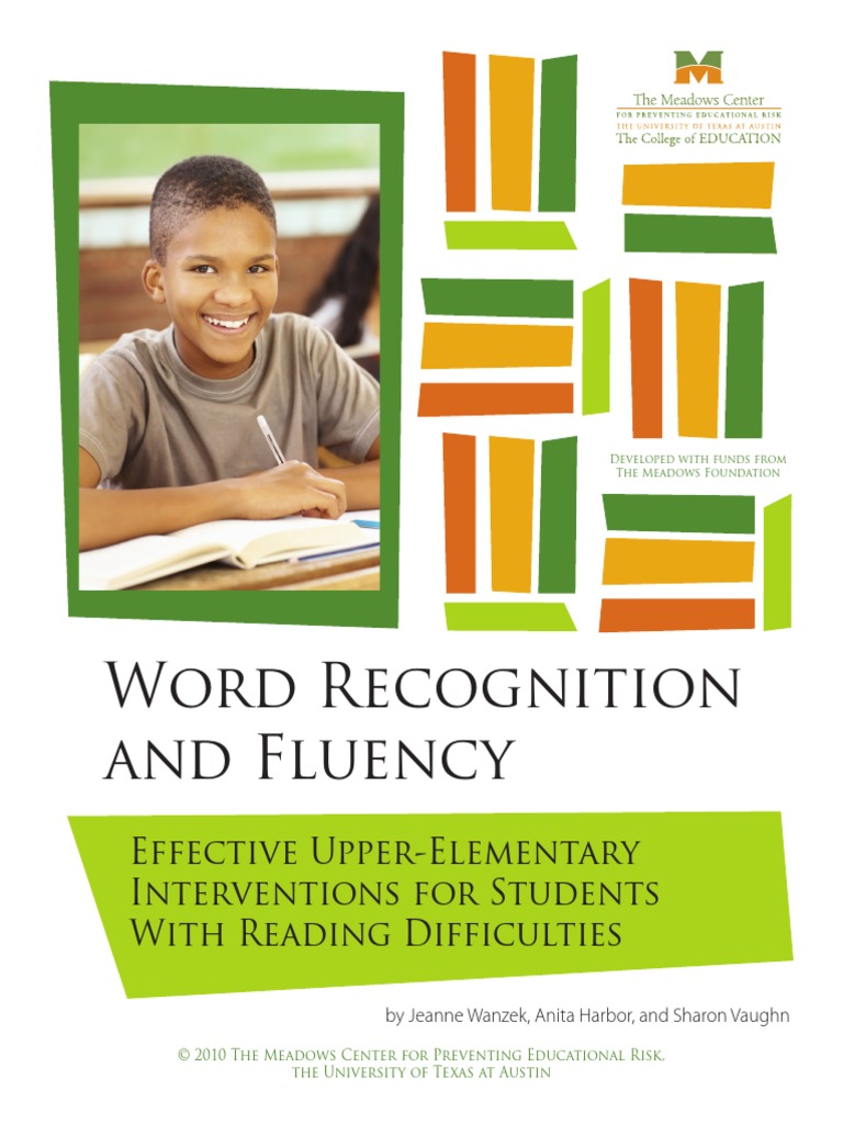 Word Recognitionmand Fluency PDF | PDF | Lesson Plan | Reading (Process)
