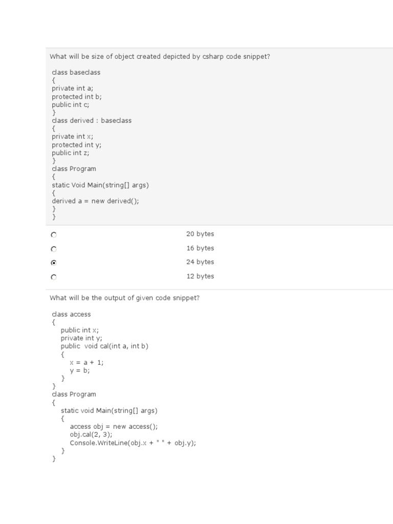 Access Specifier Final | PDF | Areas Of Computer Science | Computer ...