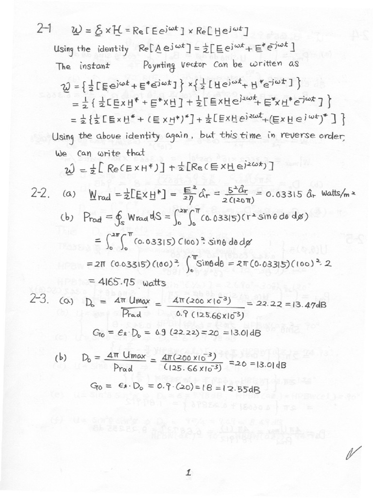 Antenna Theory by Balanis Solution Manual 3rd Edition | PDF