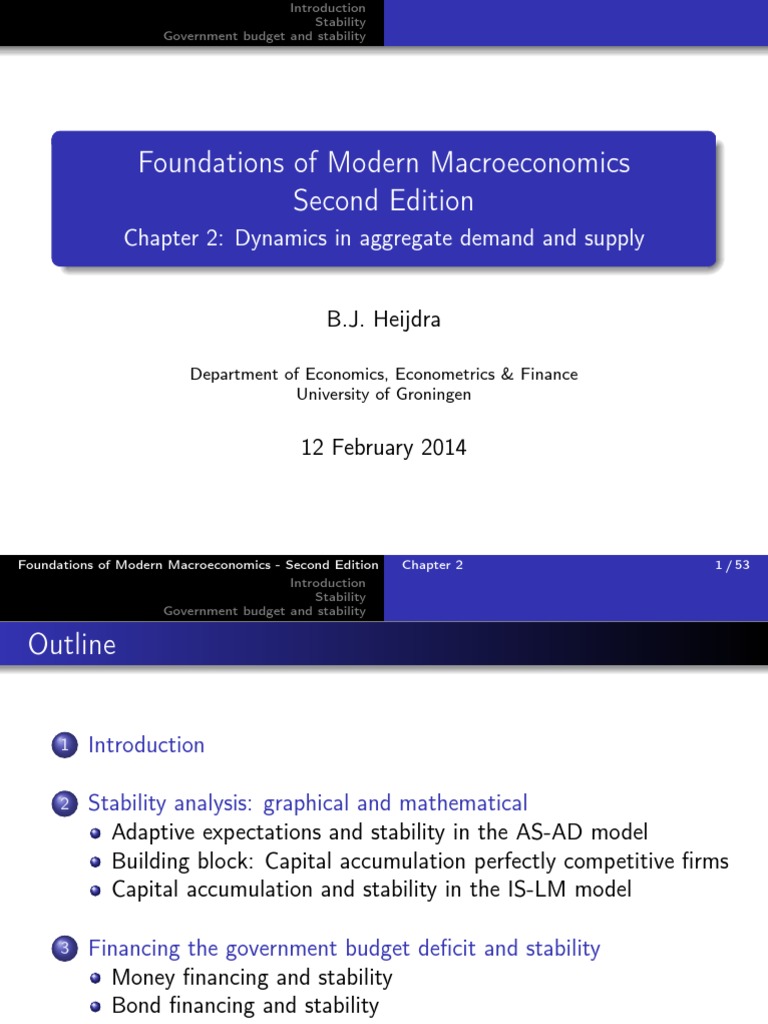 Foundations of Modern Macroeconomics Second Edition: Chapter 2 ...