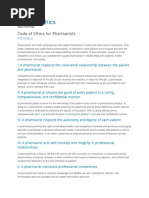 Pharmacist Oath | PDF