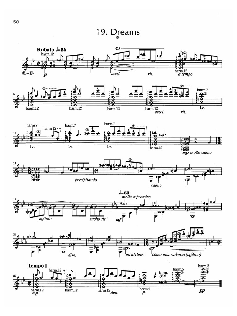 Dreams Sergio Assad | PDF