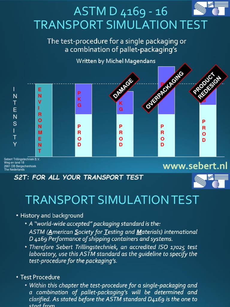 ASTM D4169 Transport Simulation Testing | PDF | Pallet | Transport