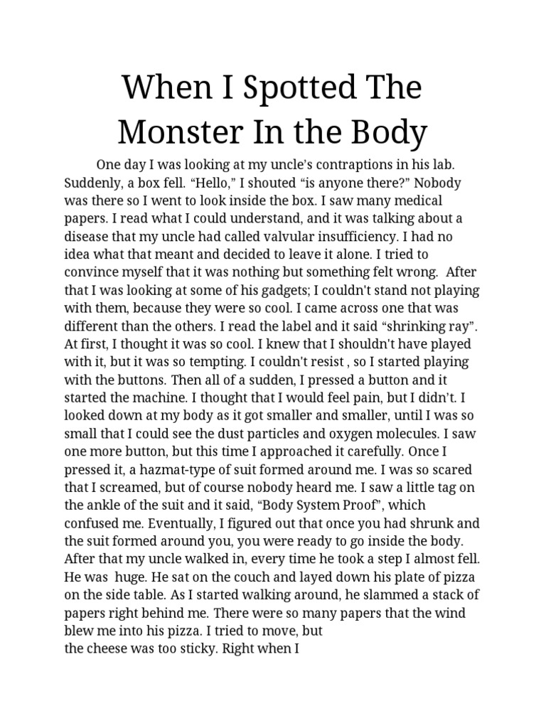 Journey Inside the Body: A Tale of Healing | PDF | Blood | Circulatory ...