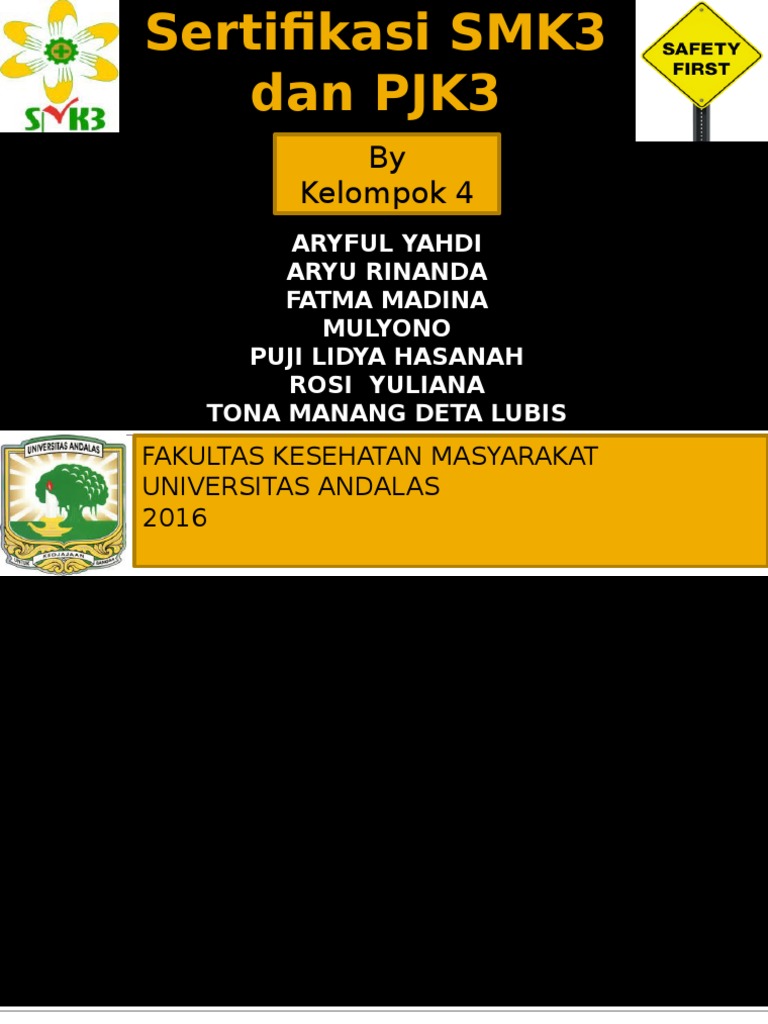 Sertifikasi SMK3 dan PJK3 | PDF