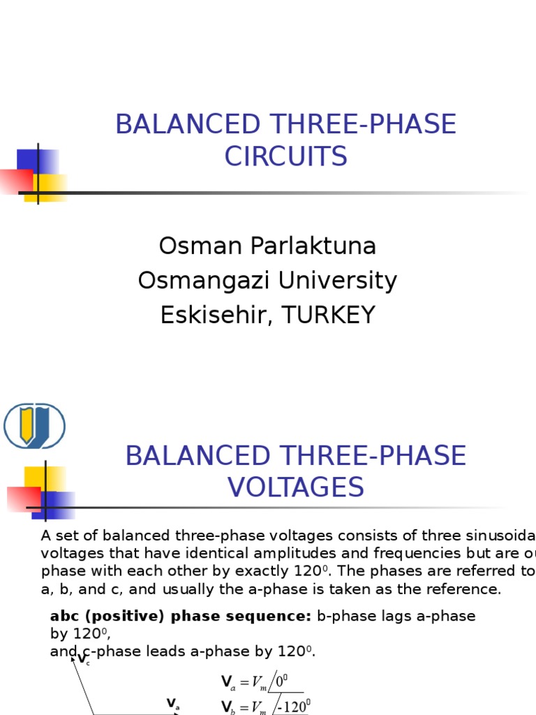 Three Phase Circuits 3 | PDF | Electrical Impedance | Network Analysis ...