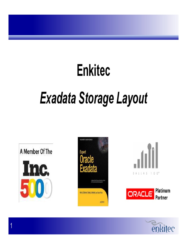 Enkitec Exadata Storage Layout11 PDF | PDF