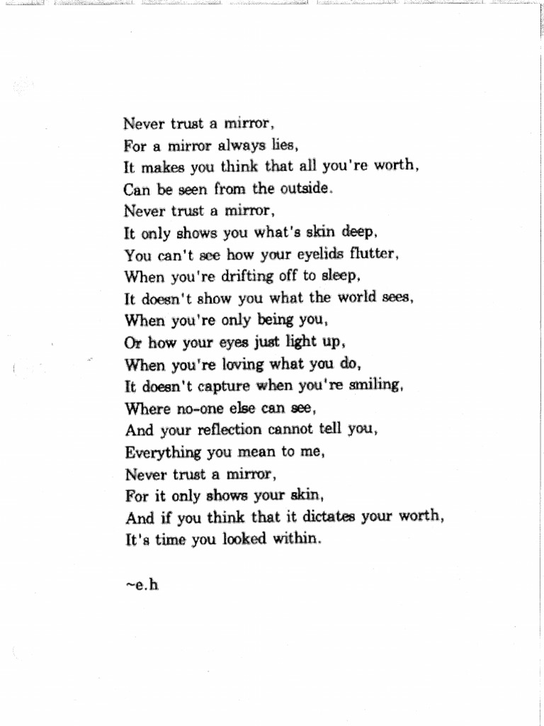 Never Trust A Mirror | PDF