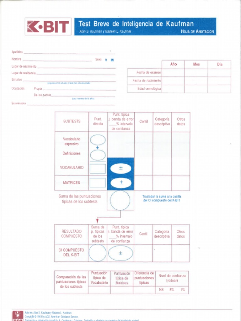 K-BIT_Hoja de Anotación