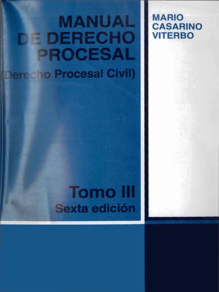 Casarino - Manual de Derecho Procesal Civil Tomo III | PDF