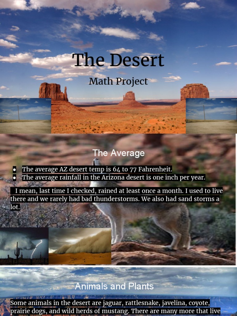 Desert Project | PDF | Home & Garden | Science & Mathematics