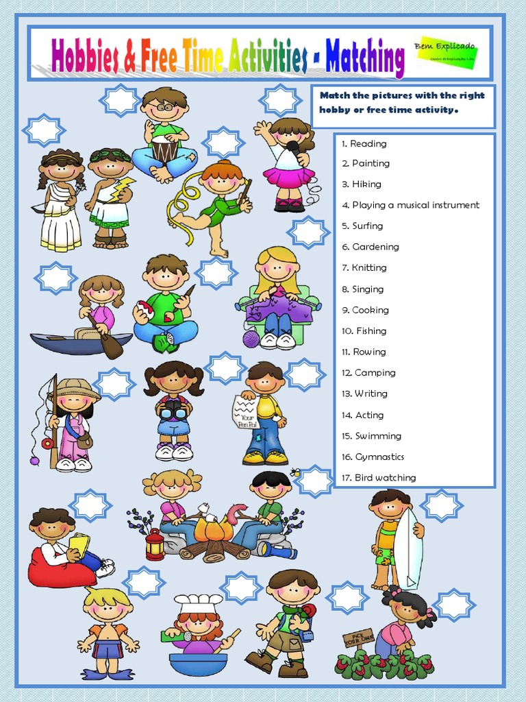 Ficha de Trabalho - Sports and Hobbies | PDF