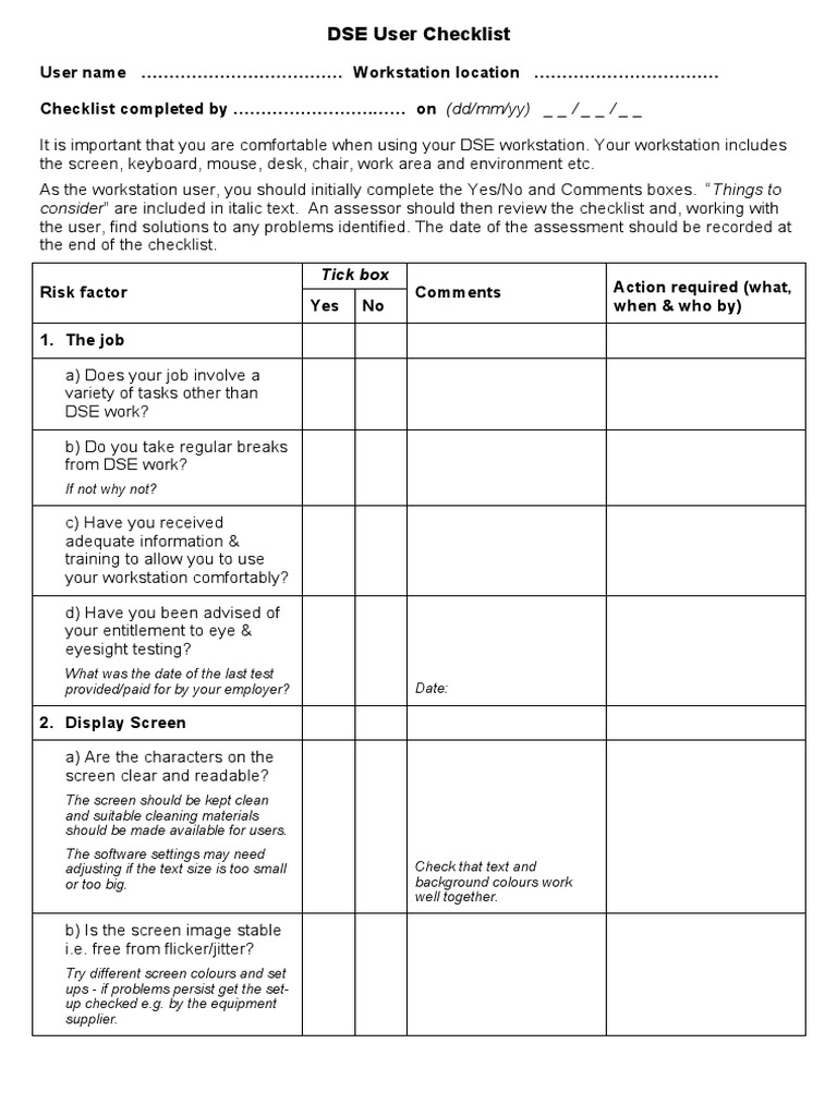 Dse Checklist | Computer Keyboard | Chair