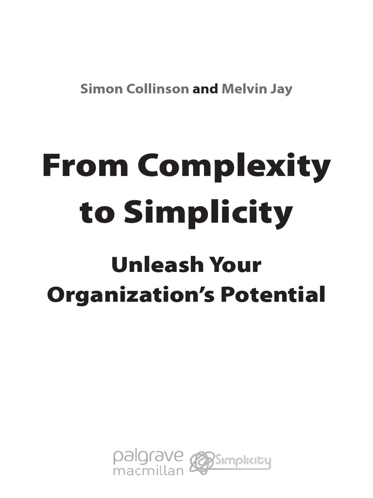 From Complexity To Simplicity | PDF | Mergers And Acquisitions ...