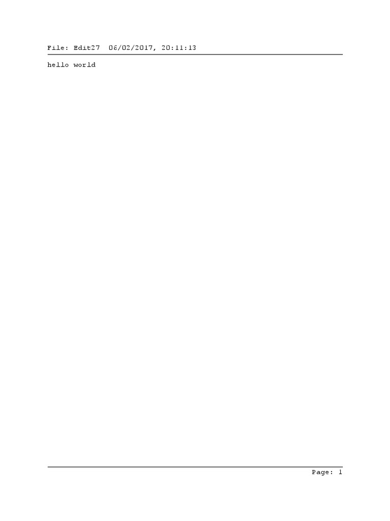 Hello World | PDF