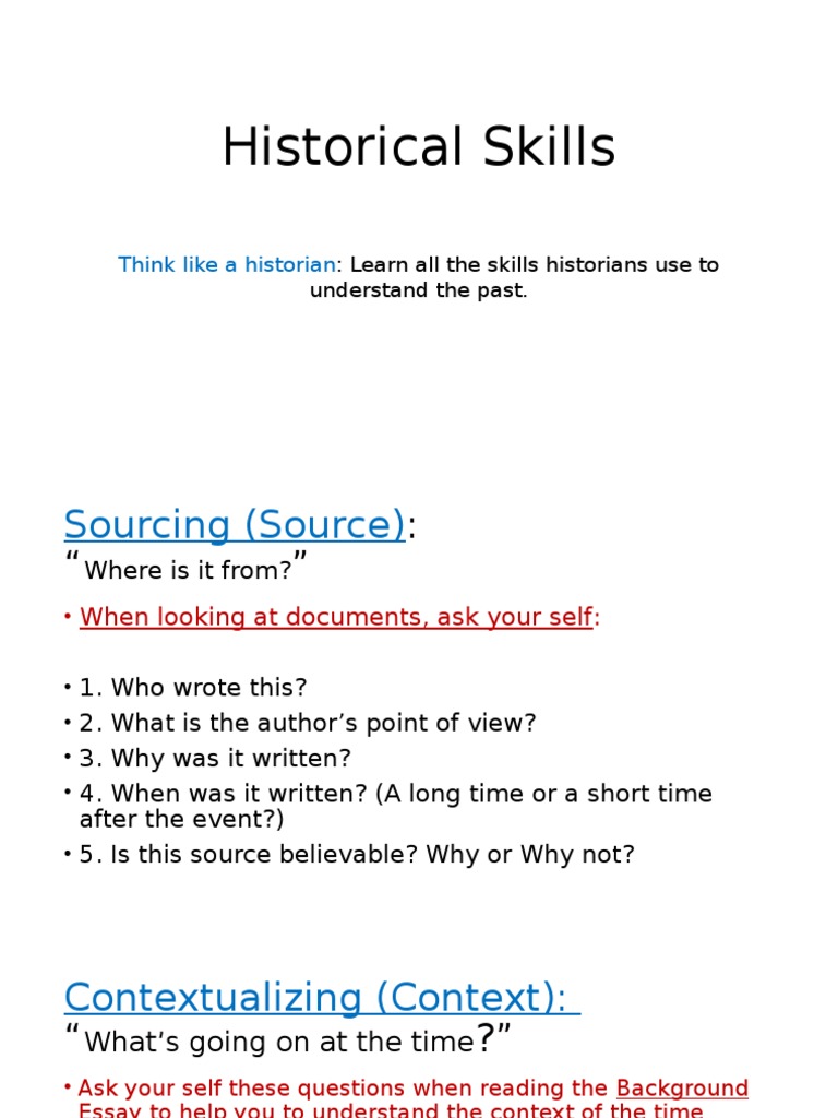 Think Like A Historian 1 | PDF | Philosophy | Religion & Spirituality