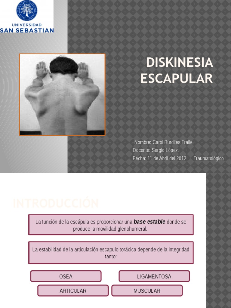 Diskinesia Escapular II | PDF | Hombro | Ciencia de la danza