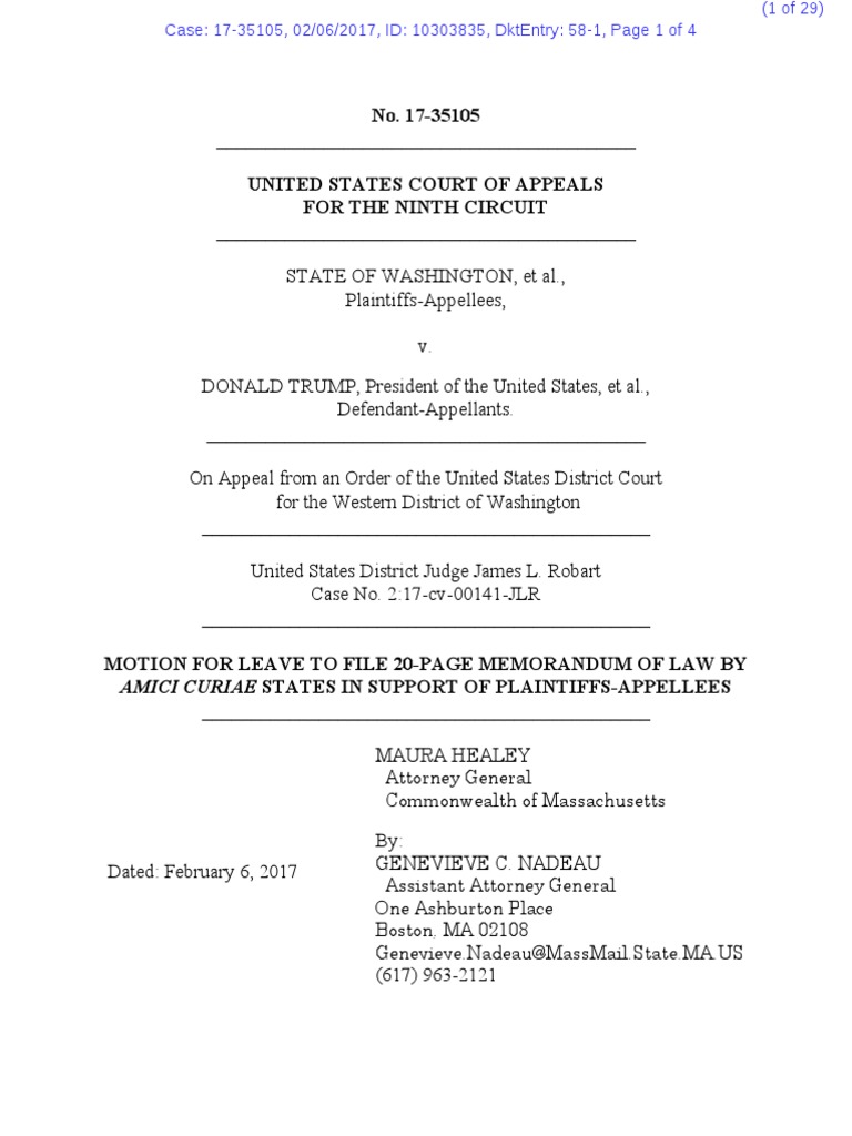 17 States Join Washington v. Trump | PDF | American Government ...