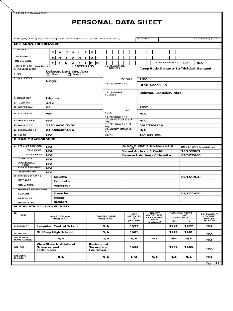 CSC PDS.doc | Secondary School | Crimes