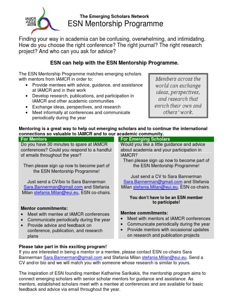 Mentorship Program Flyer 2010 | PDF | Mentorship | Organizational Behavior