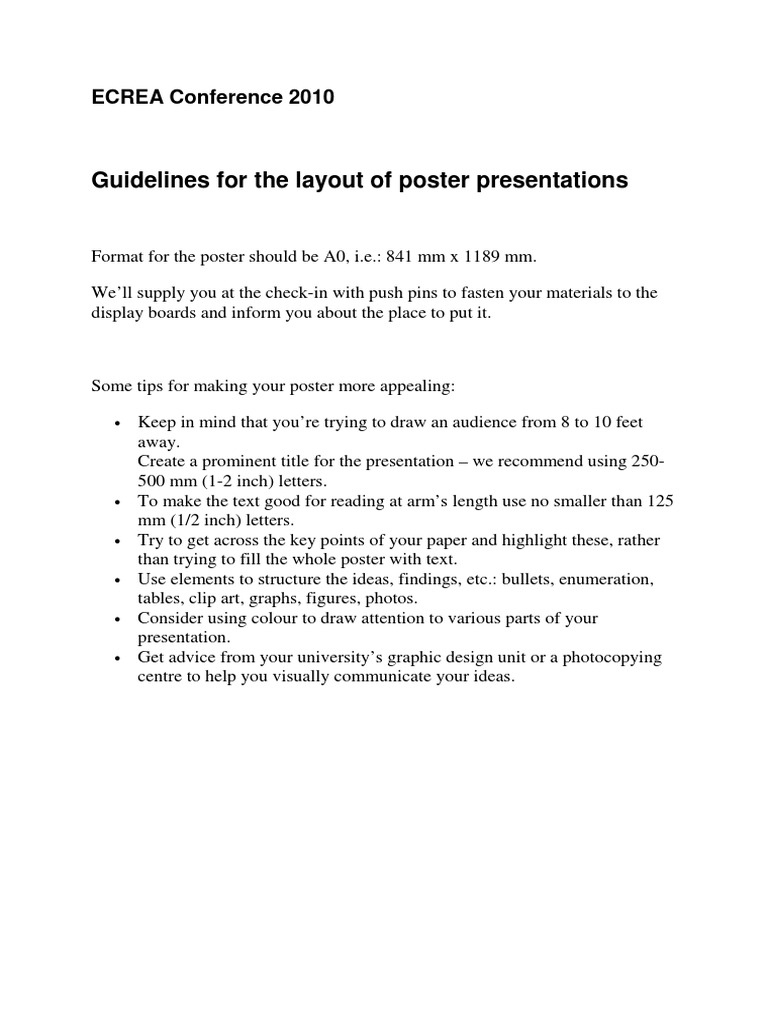 Guide to Creating an Effective Conference Poster Presentation | PDF