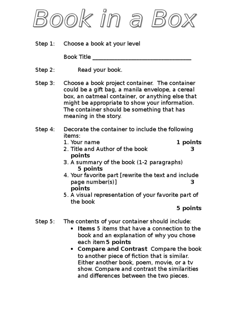 Book in A Box | PDF | General Fiction