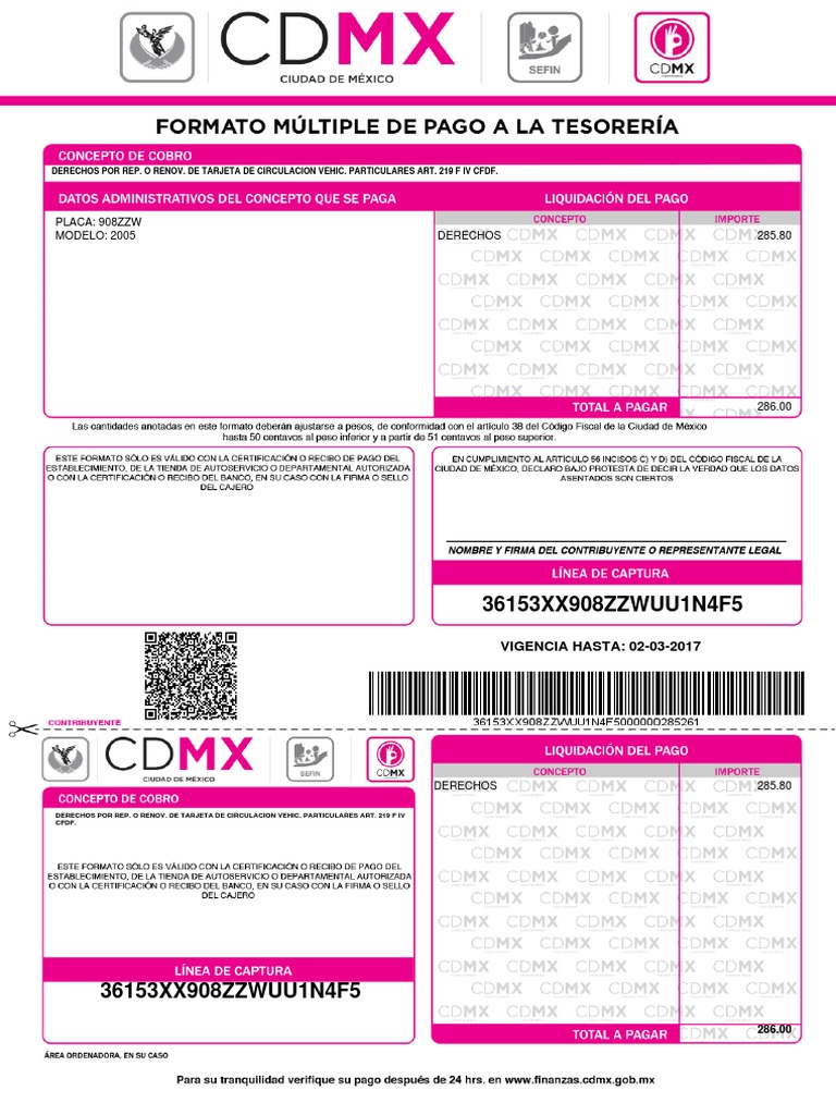 Formato Multitramite CDMX | PDF