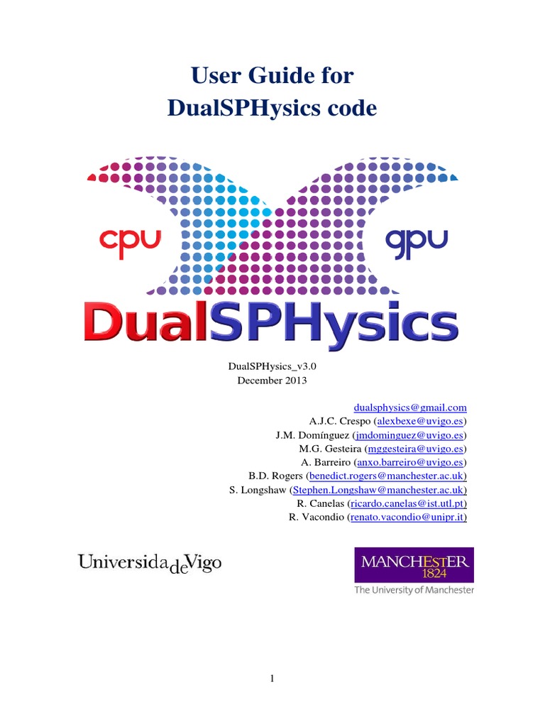 DualSPHysics v3.0 GUIDE PDF | PDF | Parallel Computing | Graphics Processing Unit