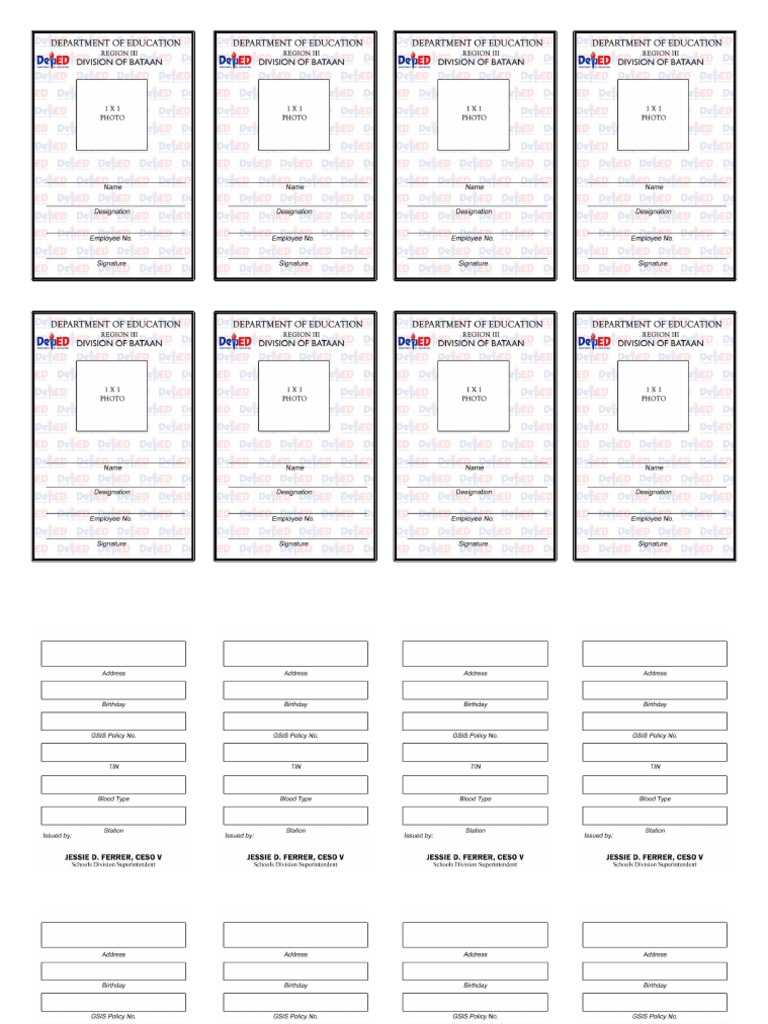 Deped Temporary Id | PDF