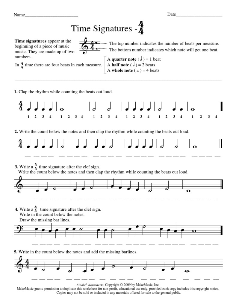 Various Time Signatures and Rhythms | PDF | Copyright | Freedom Of ...