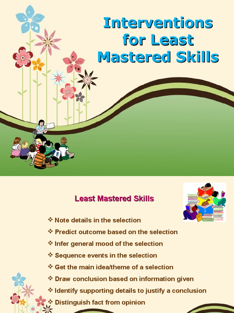 Interventions For Least Mastered Skills | PDF | Reading Comprehension ...