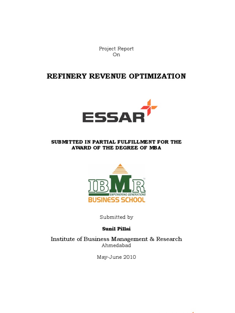 Refinery Revenue Optimization | PDF | Oil Refinery | Petroleum
