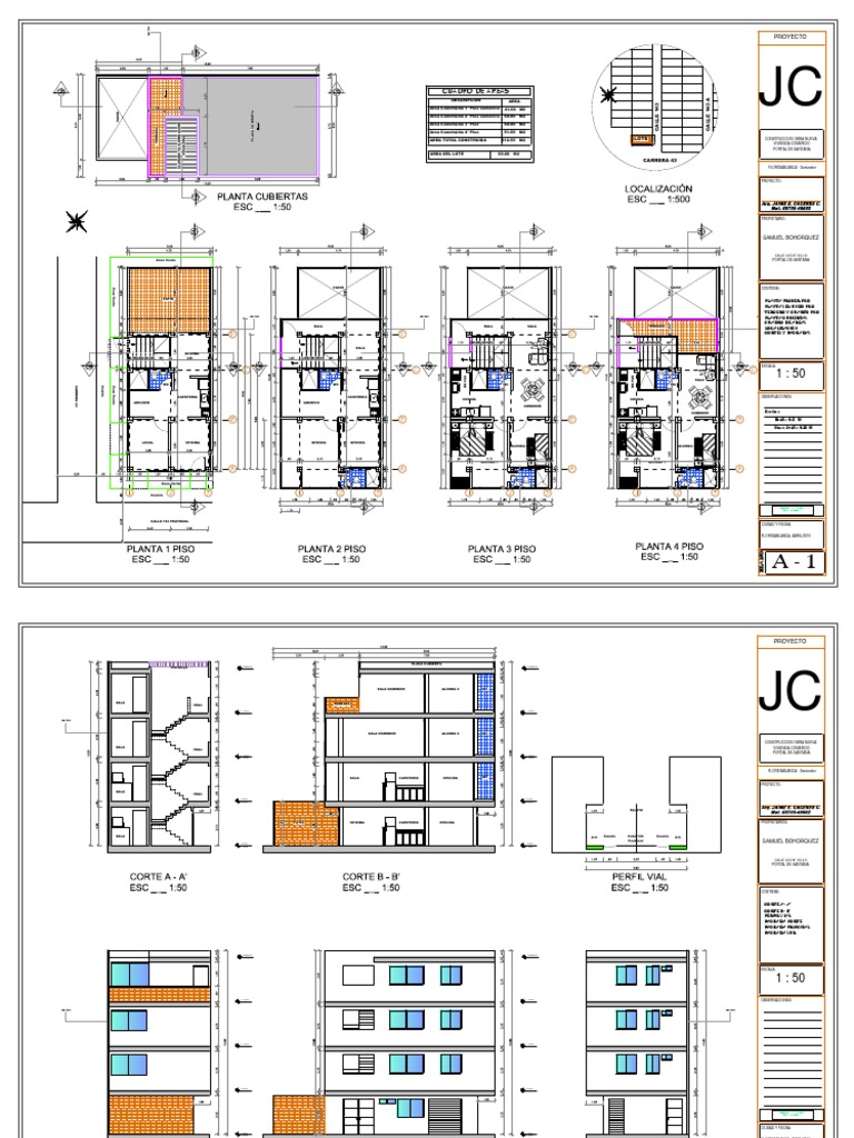 Ejemplo de Plano Arquitectonico PDF | PDF