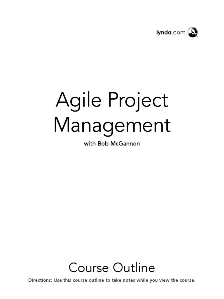Agile Project Management: Course Outline | PDF | Agile Software ...