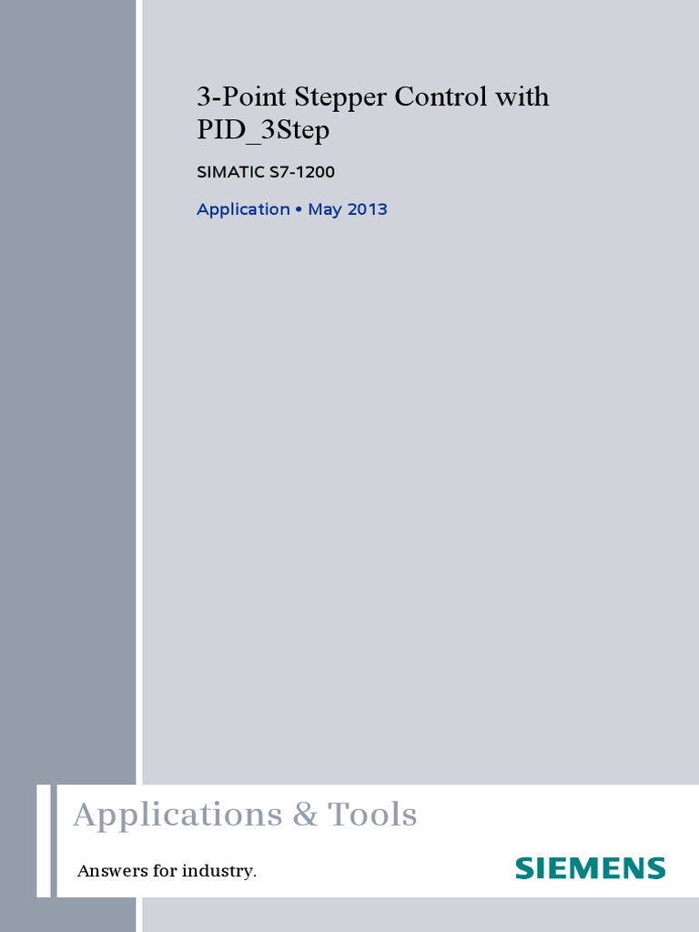 Applications & Tools: 3-Point Stepper Control With PID - 3step | PDF ...