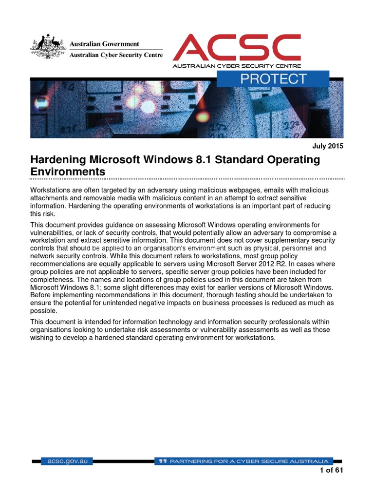 Hardening Win8 | PDF | Group Policy | Vulnerability (Computing)
