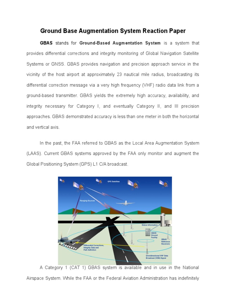 Ground-Based Augmentation System Overview | PDF | Aviation | Aeronautics
