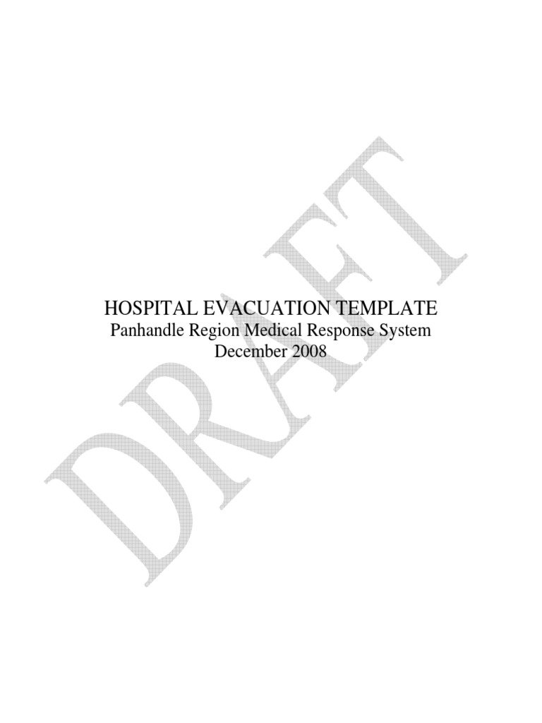 Evacuation Plan Template | PDF | Patient | Incident Command System