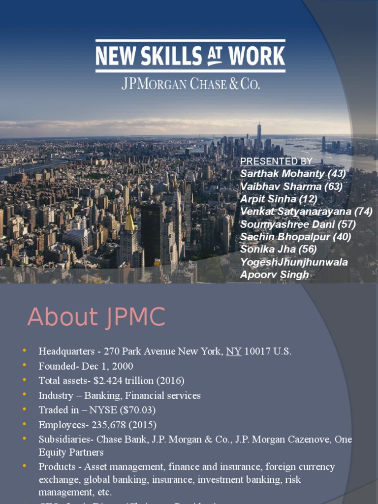 JPMC | PDF | J.P. Morgan & Co. | Chase Bank