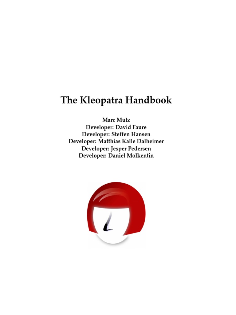 The Kleopatra Handbook | PDF | Public Key Cryptography | Public Key ...