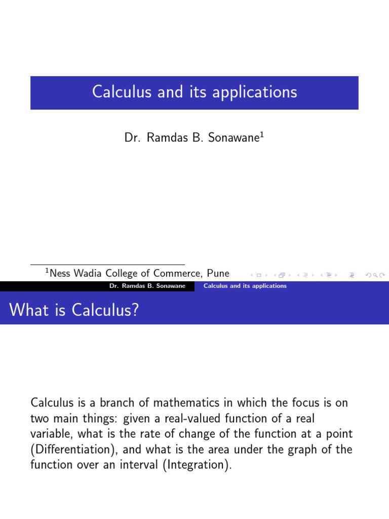 Calculus Applications | PDF | Calculus | Investing