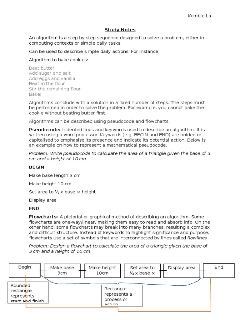 Study Notes - Algorithms | PDF