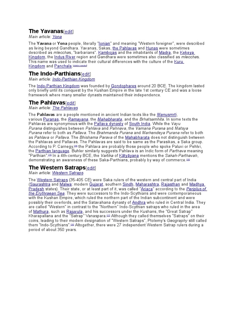 The Yavanas: Main Article | PDF | Ancient India | Hindu Mythology