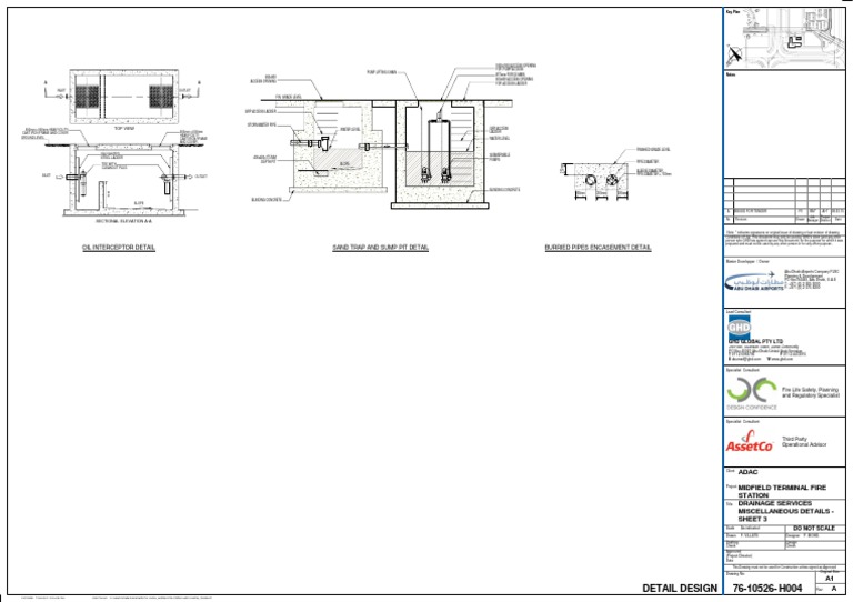 H004 76-10526-Detail Design: Oil Interceptor Detail Sand Trap and Sump ...