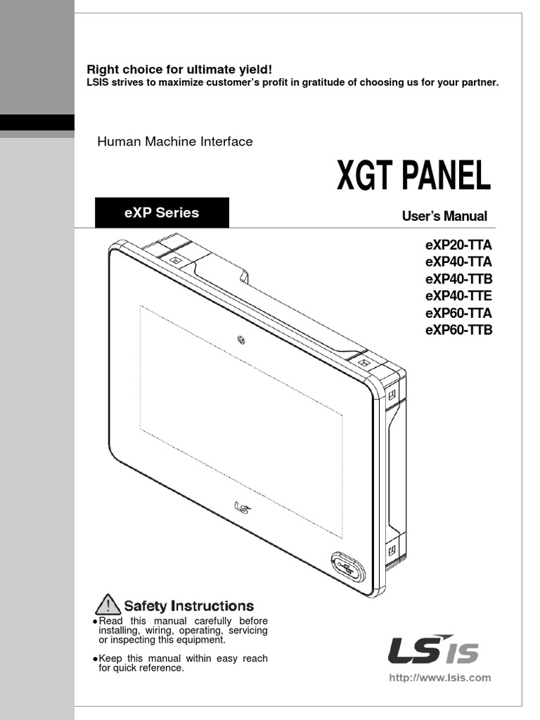 XGT+Panel+HW+Manual eXP Eng V1.1 Oix08d5q | PDF | Usb | Computer Terminal