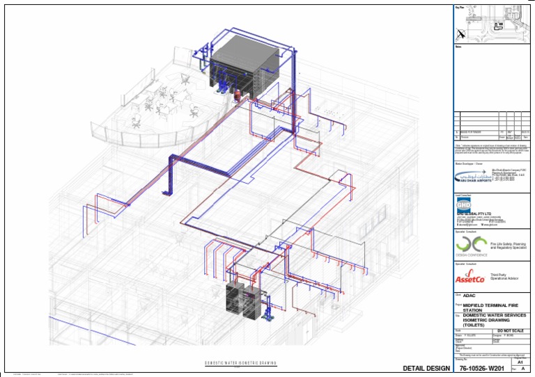 W201 76-10526-Detail Design: Domestic Water Isometric Drawing | PDF ...