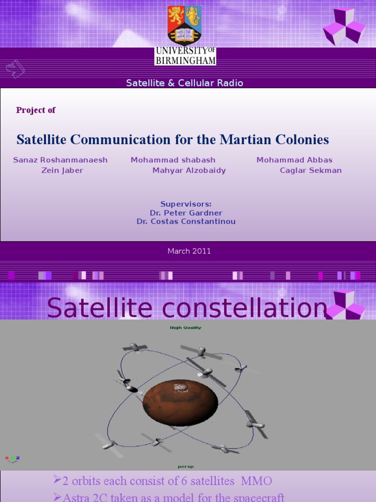 Satellite Communication For The Martian Colonies | PDF | Antenna (Radio ...