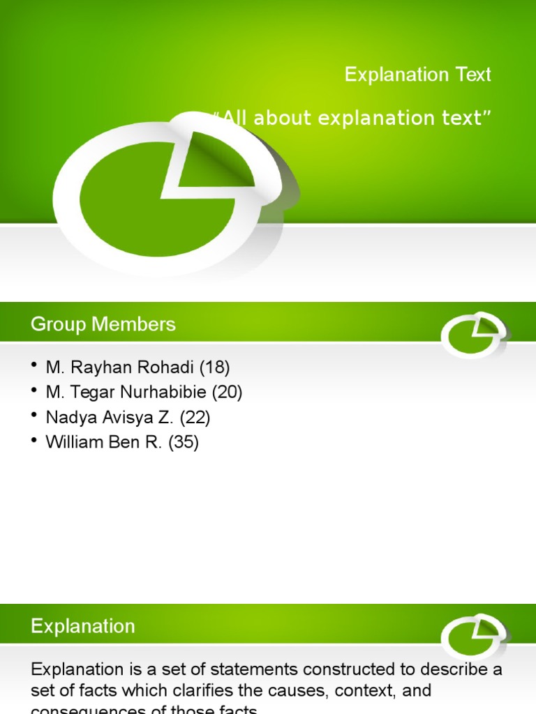 Understanding Explanation Texts | PDF