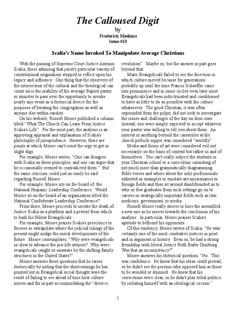 The Calloused Digit #13 | PDF | Messiah | Donald Trump